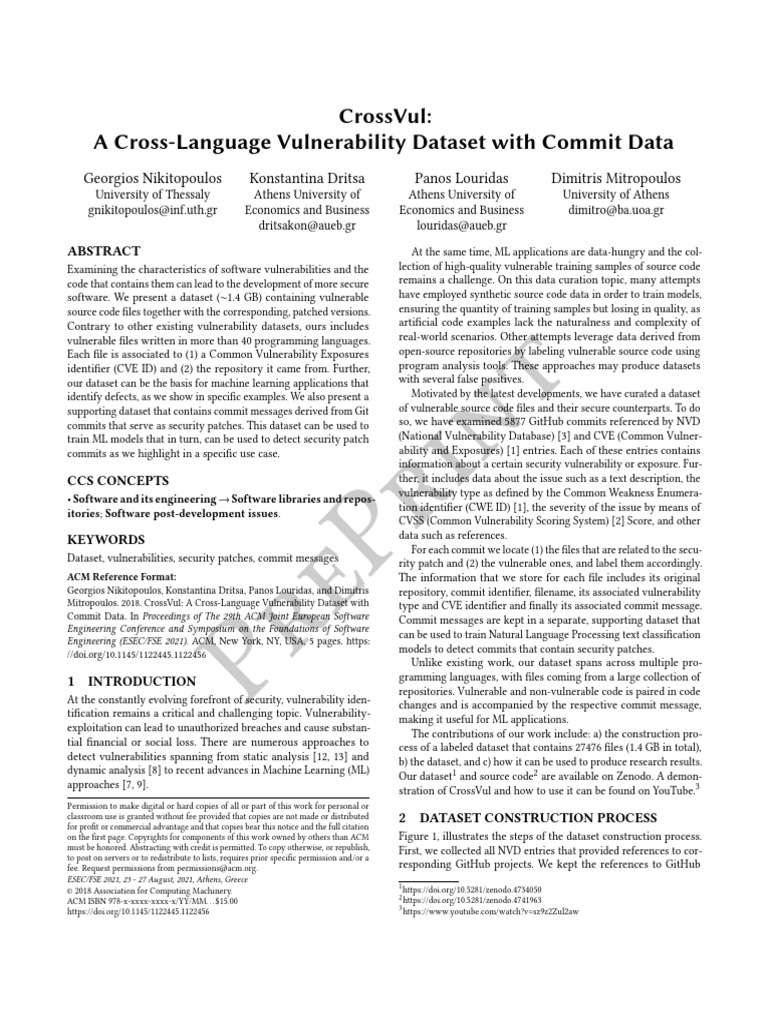Nikitopoulos Et Al - 2021 - CrossVul | PDF