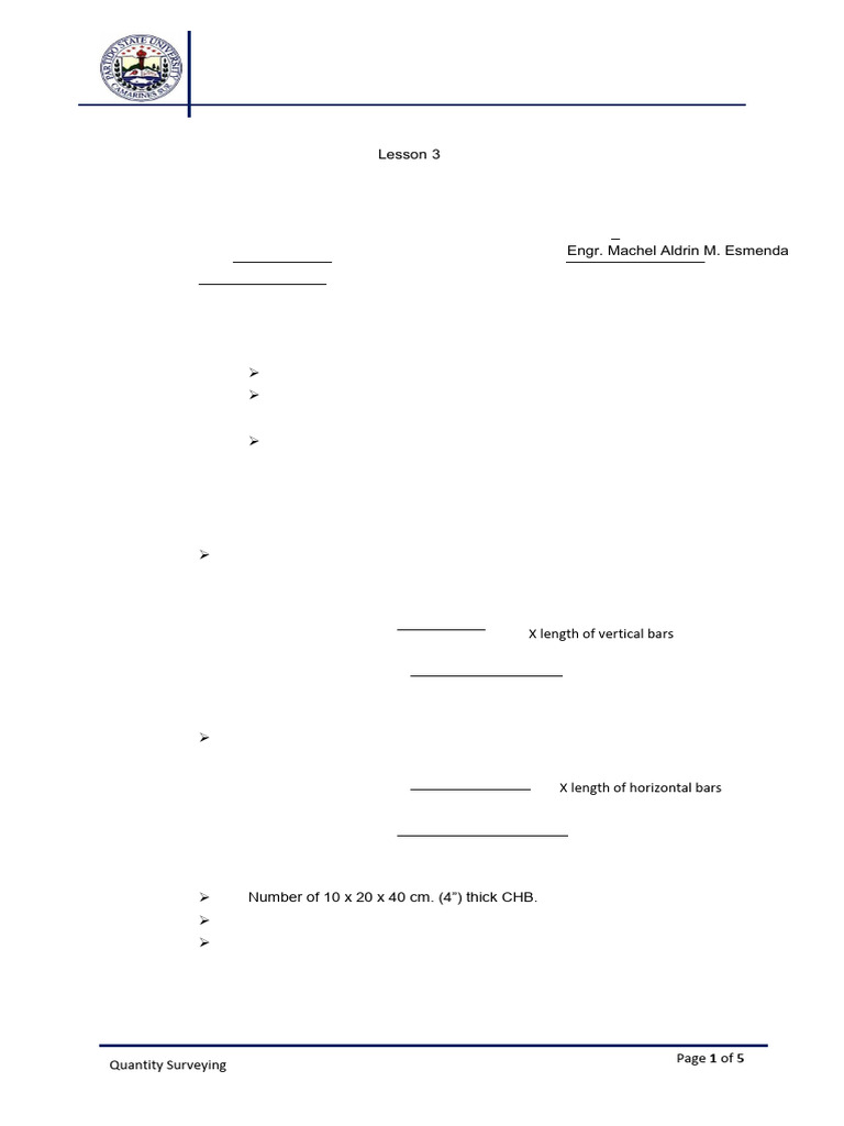 Lesson 3.0.1 Rebar Lateral Ties | PDF