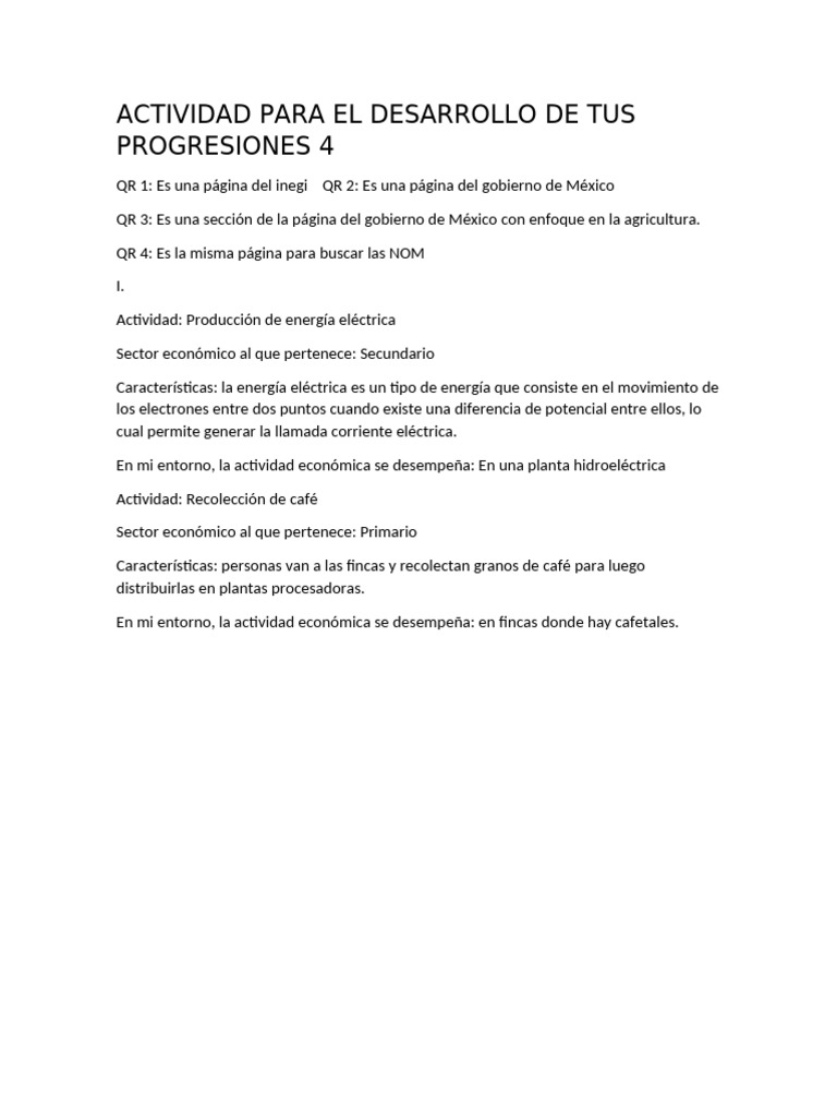 Actividad para El Desarrollo de Tus Progresiones 4 | PDF