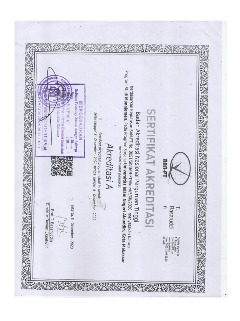 Akreditasi Program Studi | PDF