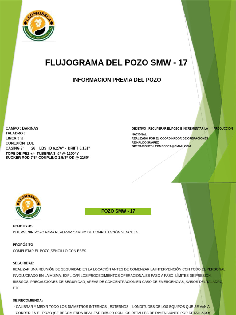 Plan de Acción Pozo Smw-17 15agos24 | PDF
