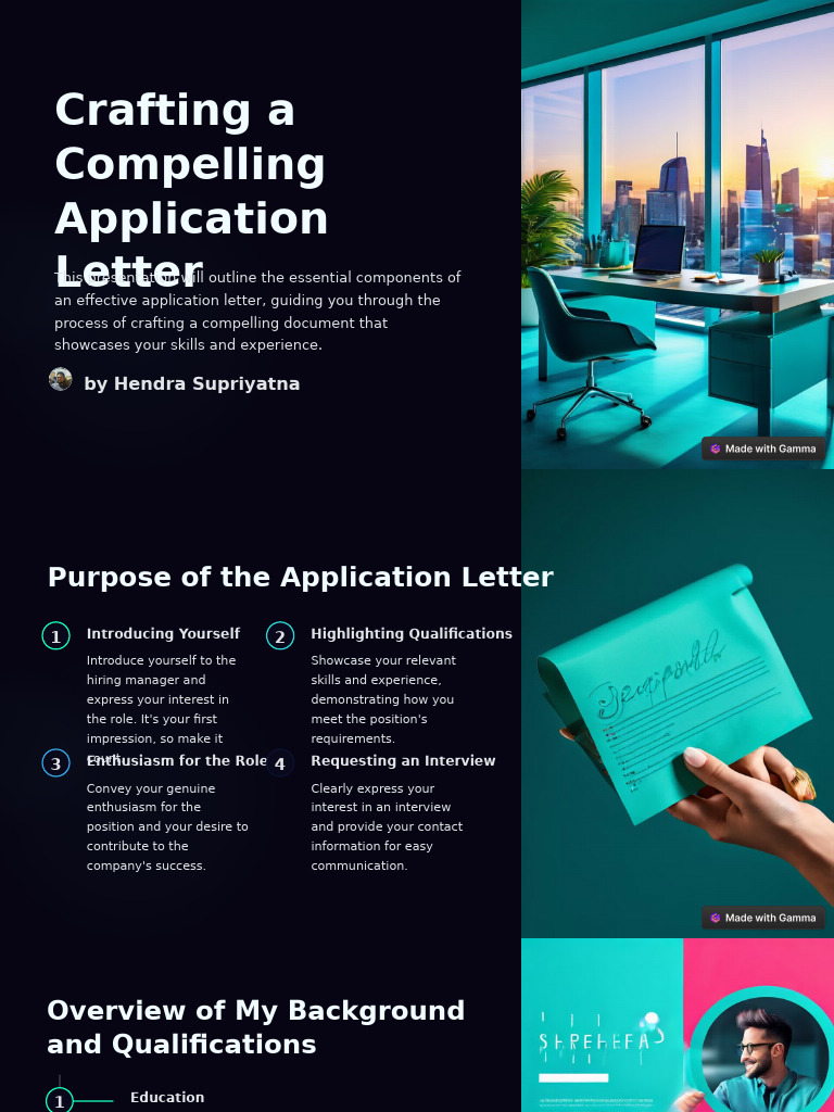 Crafting A Compelling Application Letter | PDF