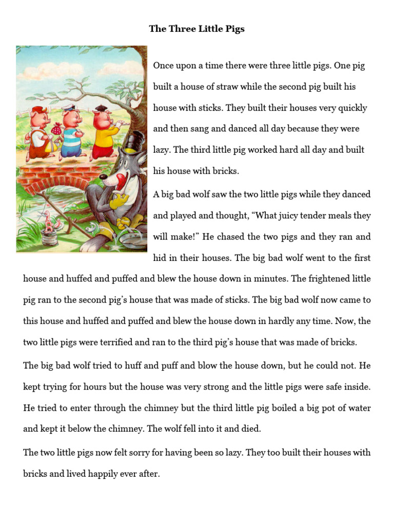 The Three Little Pigs | PDF