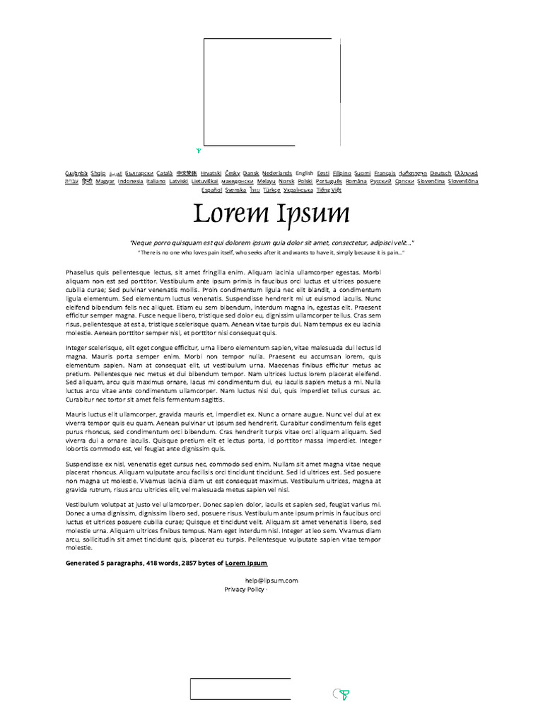 Lorem Ipsum | PDF