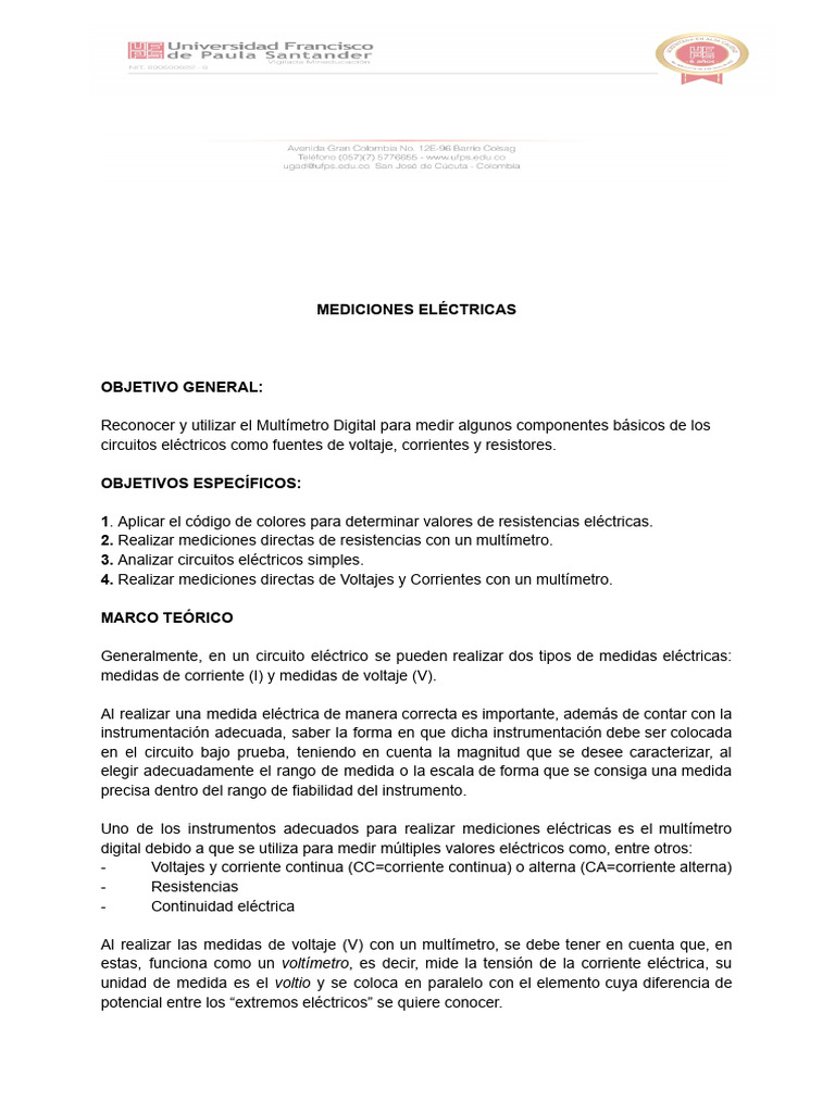 Fisica Mediciones Electricas | PDF