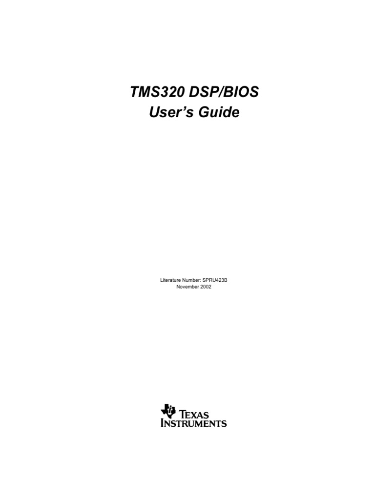 Tms320f281x - DSP Bios | PDF