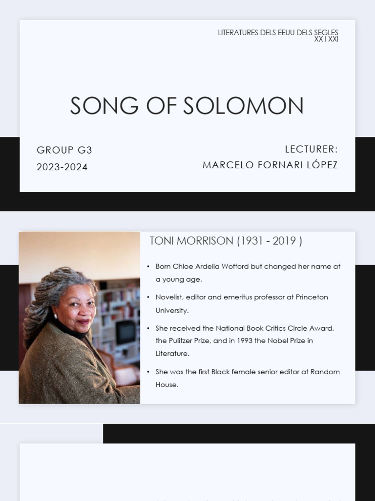 Song of Solomon | PDF