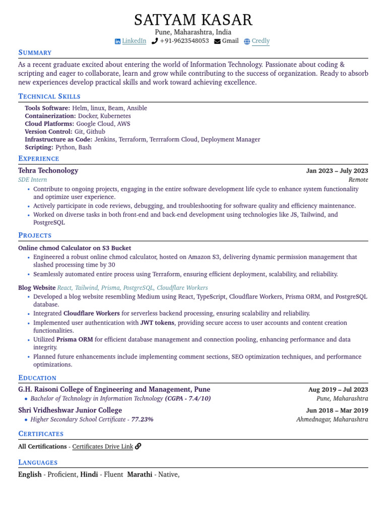 Satyam Kasar Cloud Devops | PDF | Cloud Computing | Computers