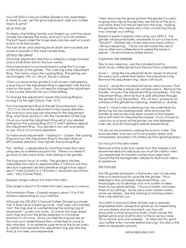 LIDO 3 Operation Manual - English Version | PDF