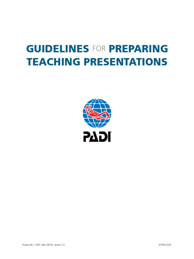 Guidelines For Preparing Teaching Presentations | PDF