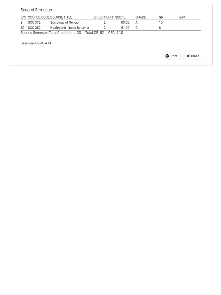 Sessional Result Slip 2 | PDF