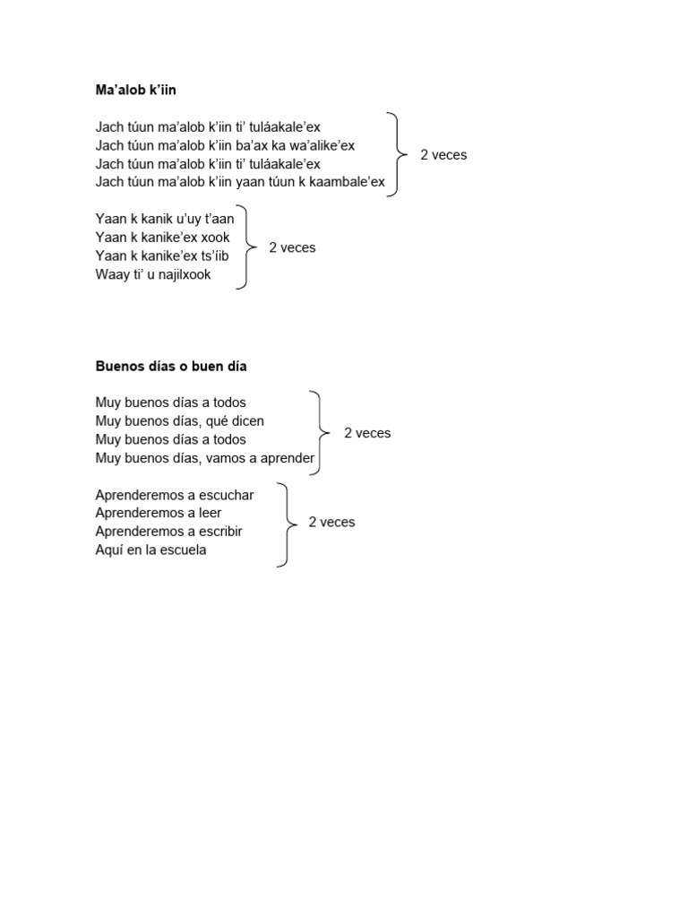 Ma'alob K'iin | PDF