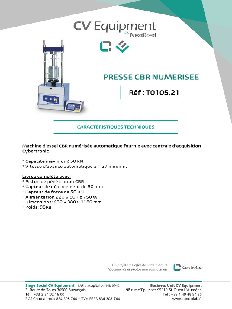 Presse CBR Numérisée Automatique | PDF