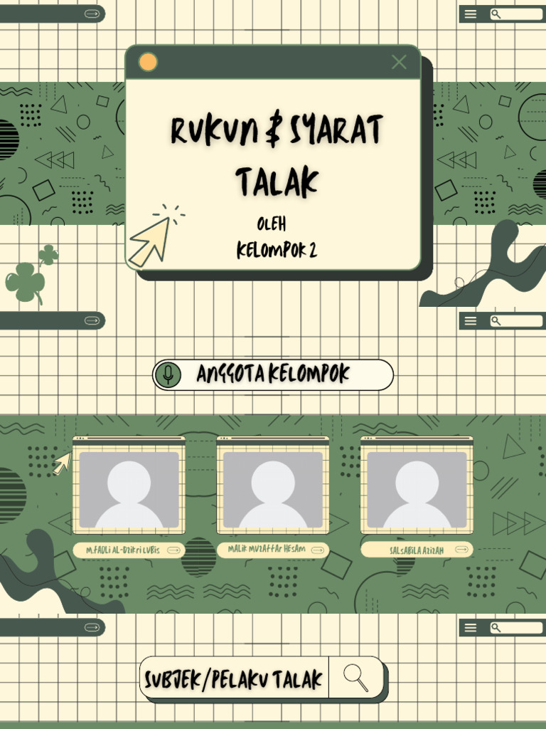 Rukun Dan Syarat Talak Kelompok 2 KPH A - 20240916 - 150802 - 0000 | PDF