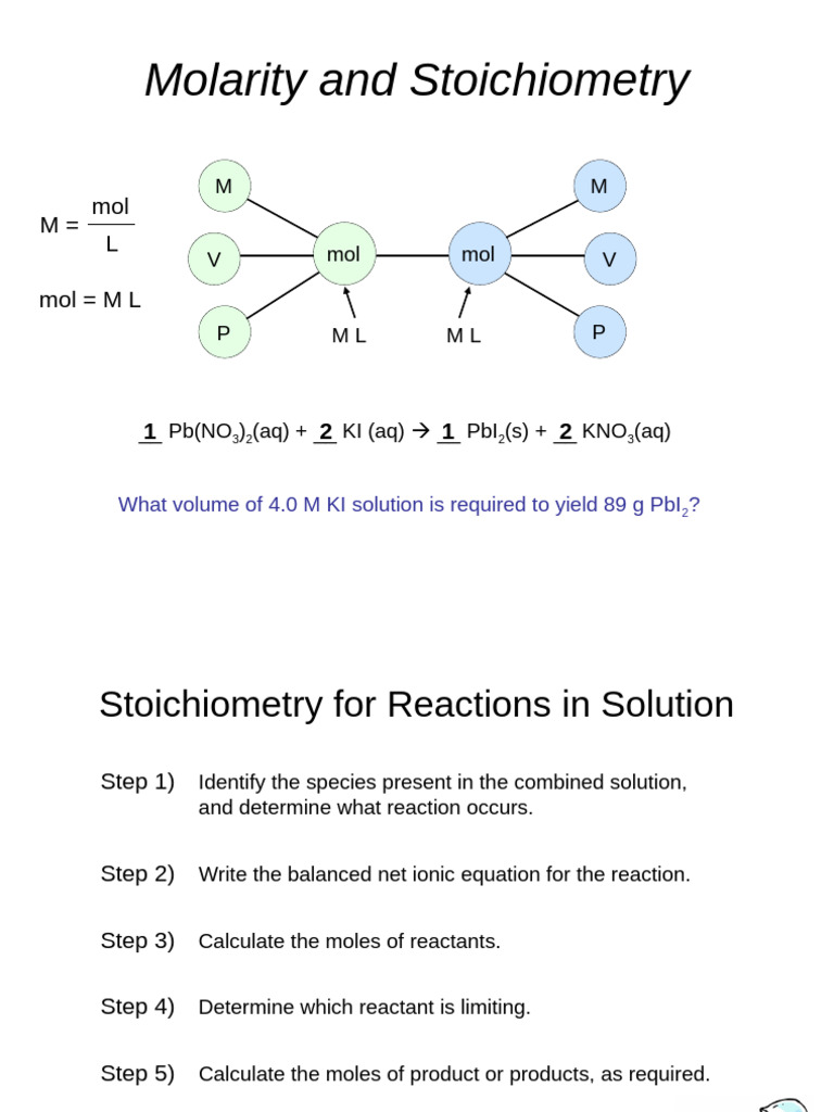 Molarity and Stoichiometry | PDF