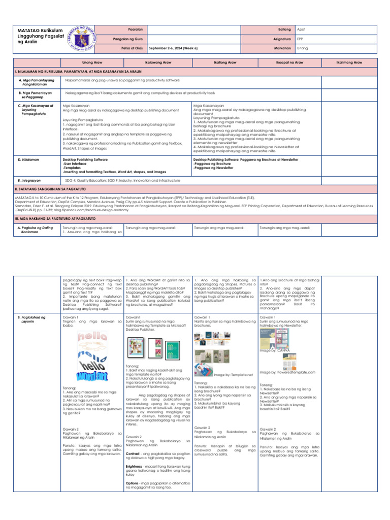 EPP4-Q1-W6-DLL | PDF