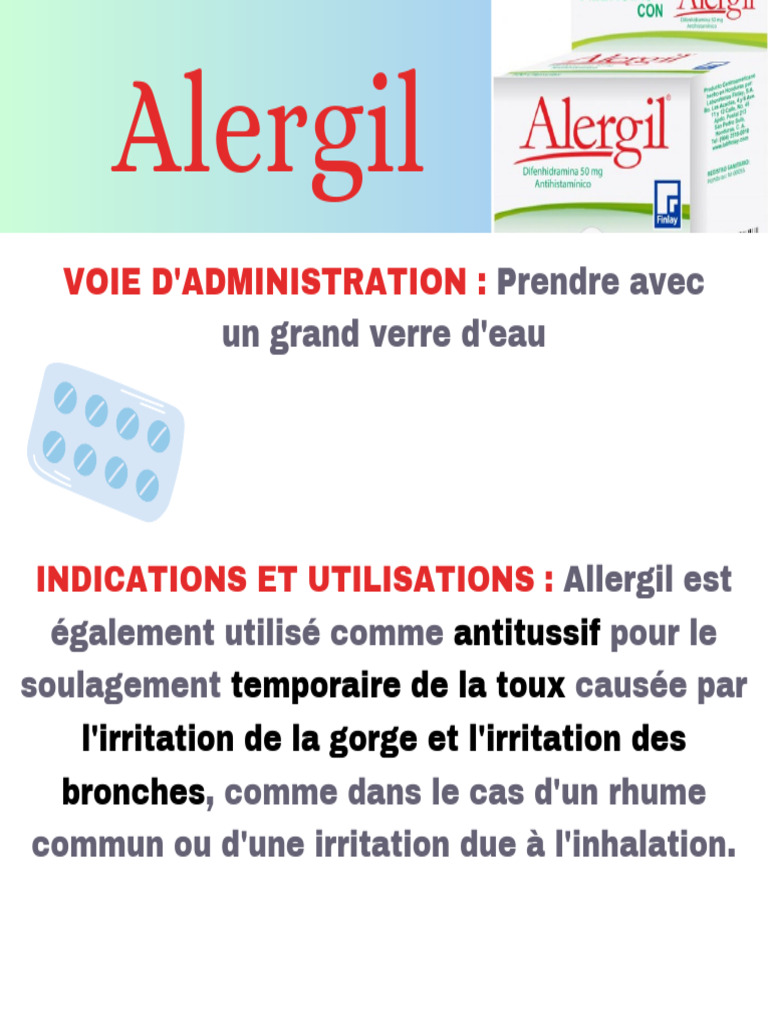 Posología de Alergil para Adultos | PDF