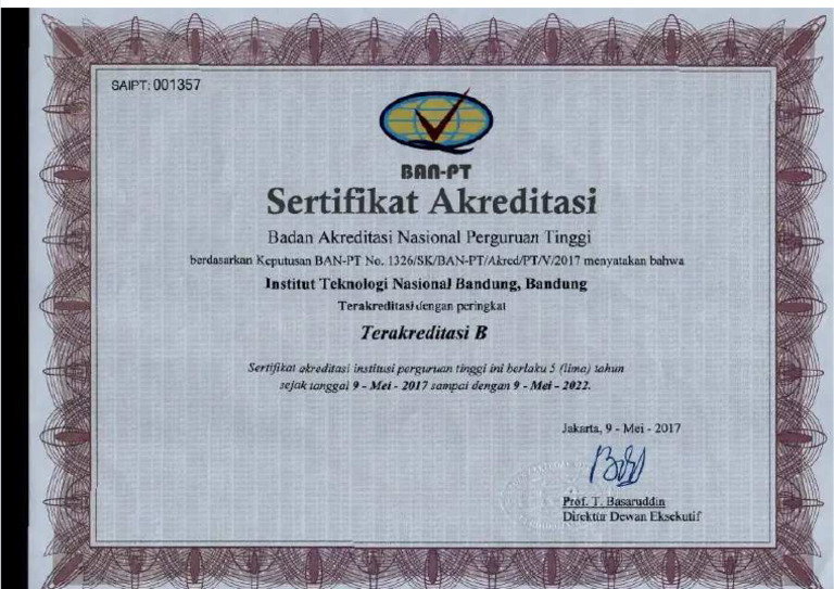PDF Sertifikat Akreditasi Itenas Compress | PDF