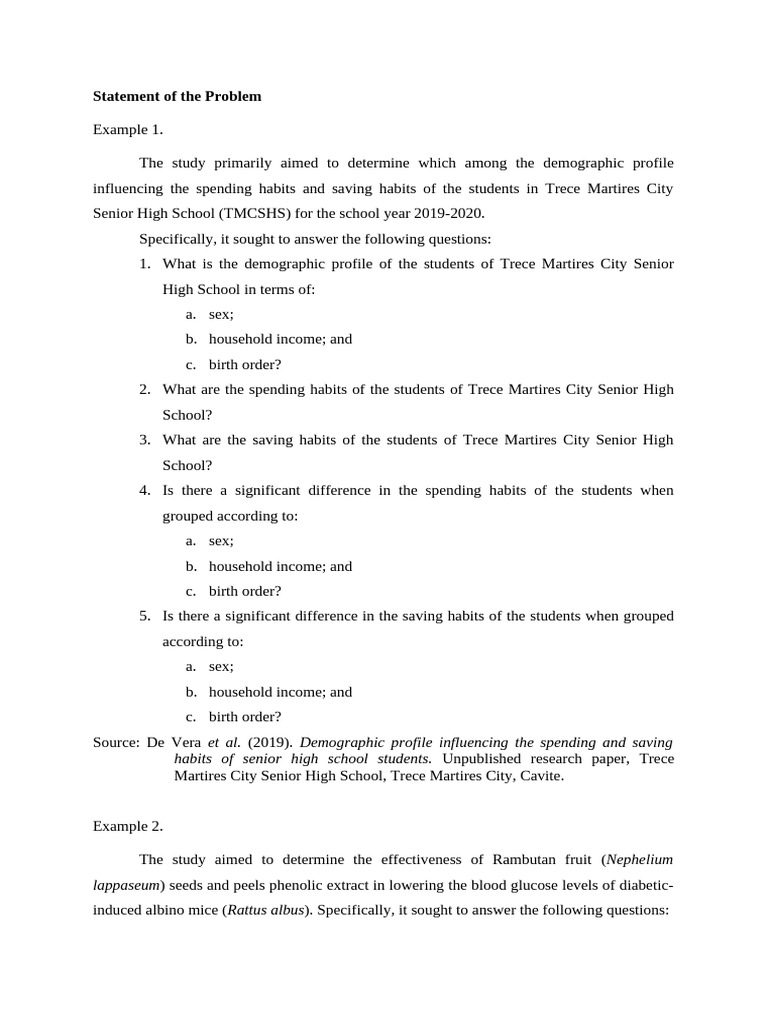 Statement-of-the-Problem_Examples | PDF