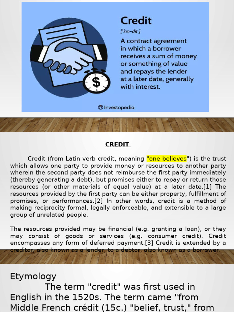Credit and Collection - History of Credit | PDF