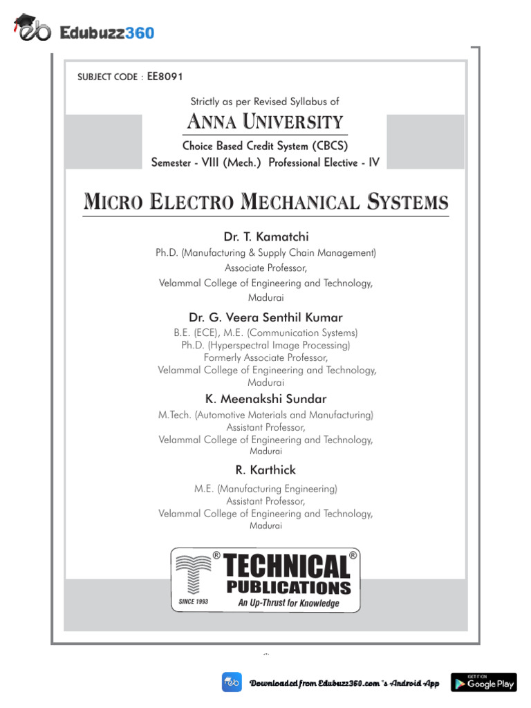MEMS Book | PDF