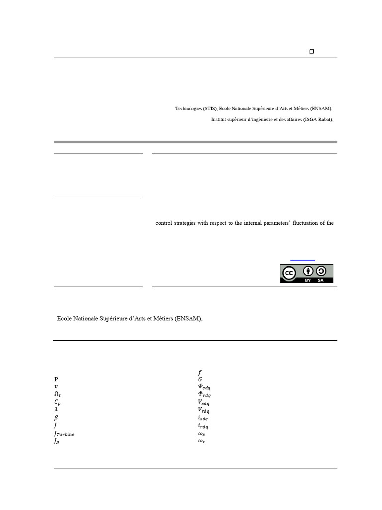Robust Control Of Wind Turbine Based On Doubly Fed Induction Generator Optimized By Genetic
