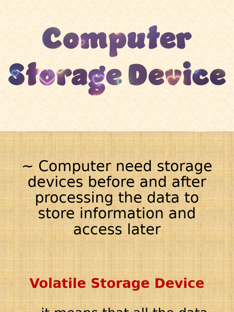 5 (Module 2) - Storage Devices | PDF