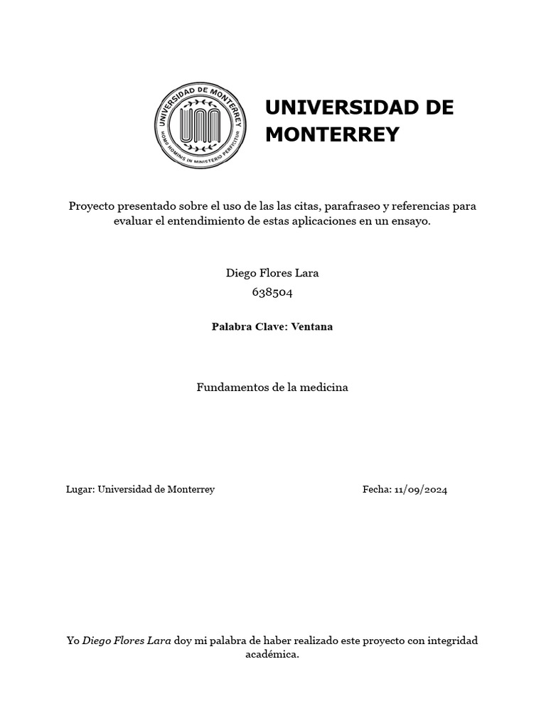 Proyecto (Citas) - Ventana | PDF