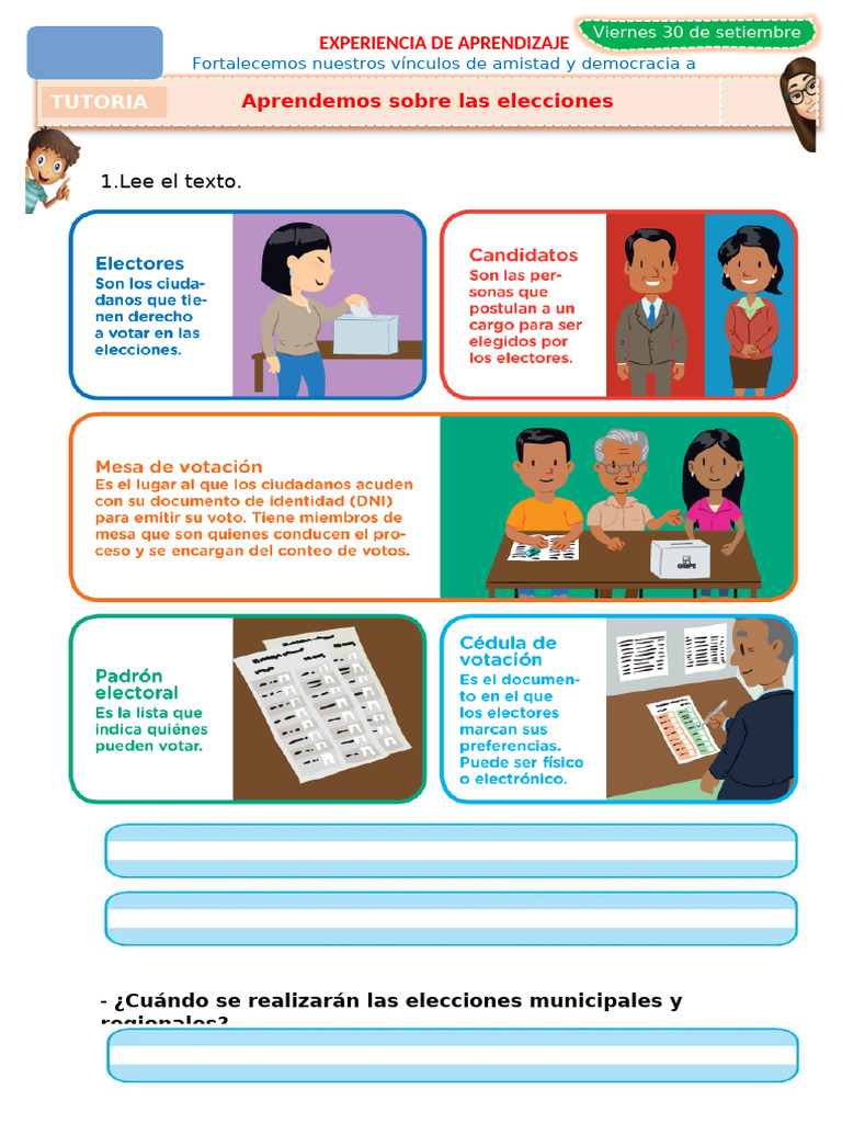 D5 A2 FICHA Aprendemos Sobre Las Elecciones | PDF