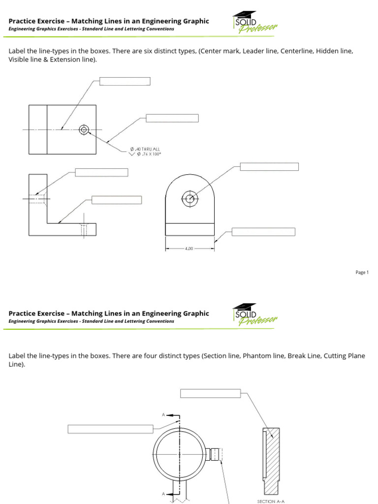 03 - PE2 Matching Lines in An Engineering Graphic | PDF