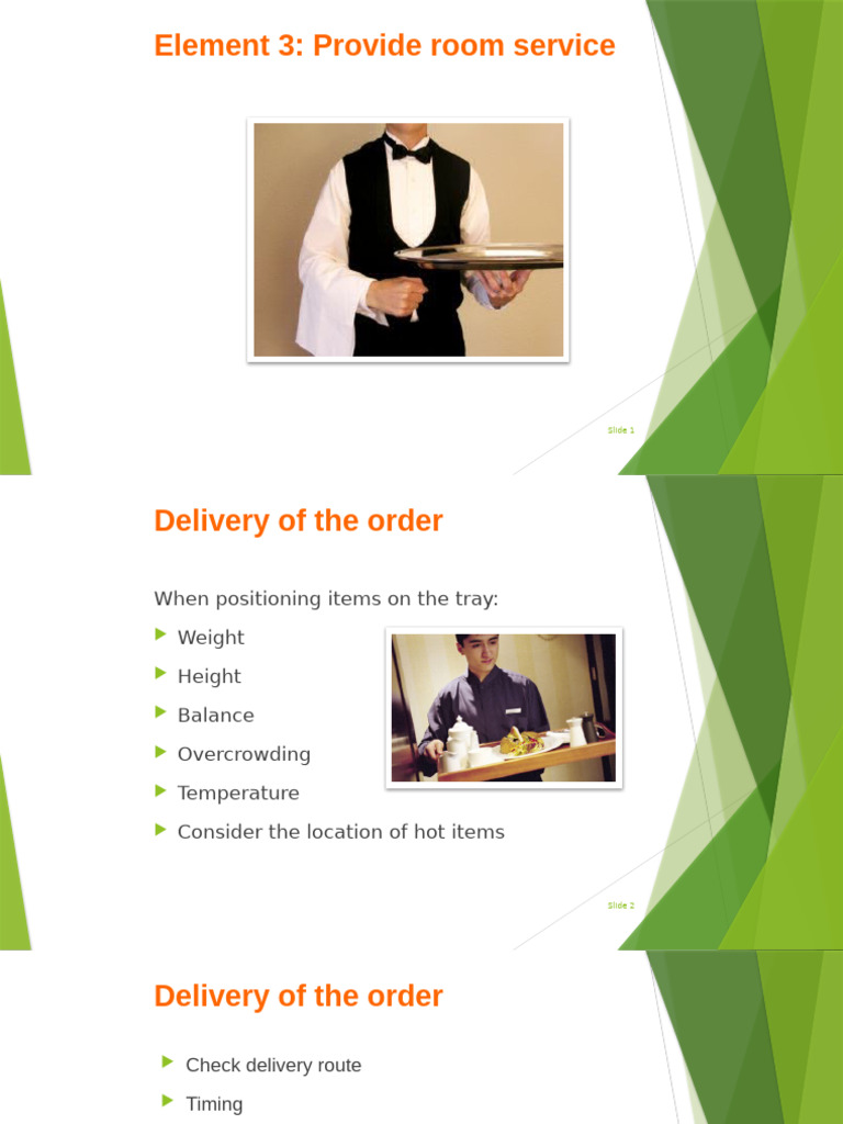 UC 5 LO 3 Present and Serve Food and Beverage Orders To Guest | PDF