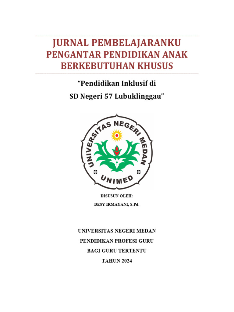 Jurnal Pendidikan Inklusif Modul 3 | PDF