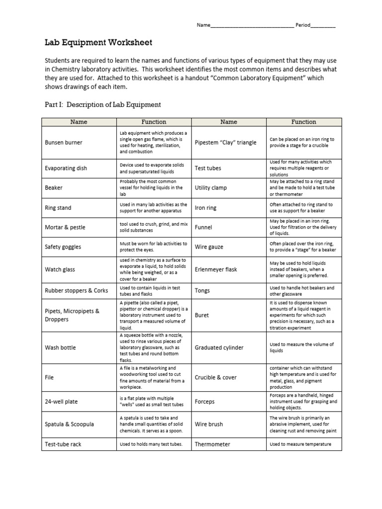 Common-Laboratory-Apparatus-and-Measurements | PDF