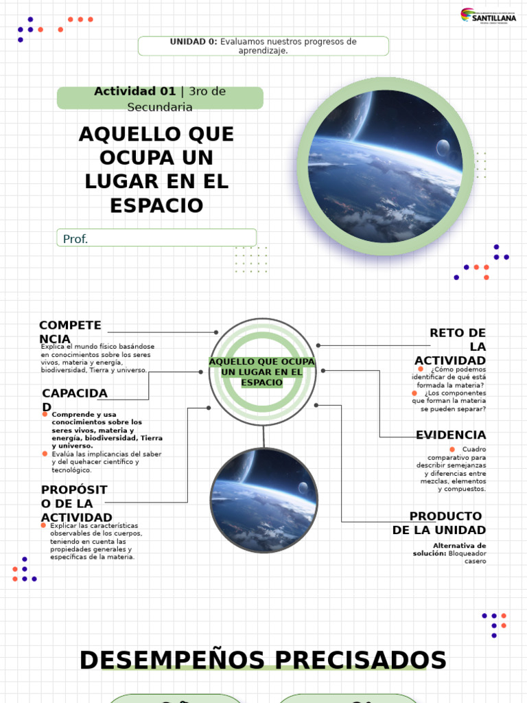 3ro Sec - UNIDAD 0 - Actividad 1 - CyT Explica 2024 | PDF