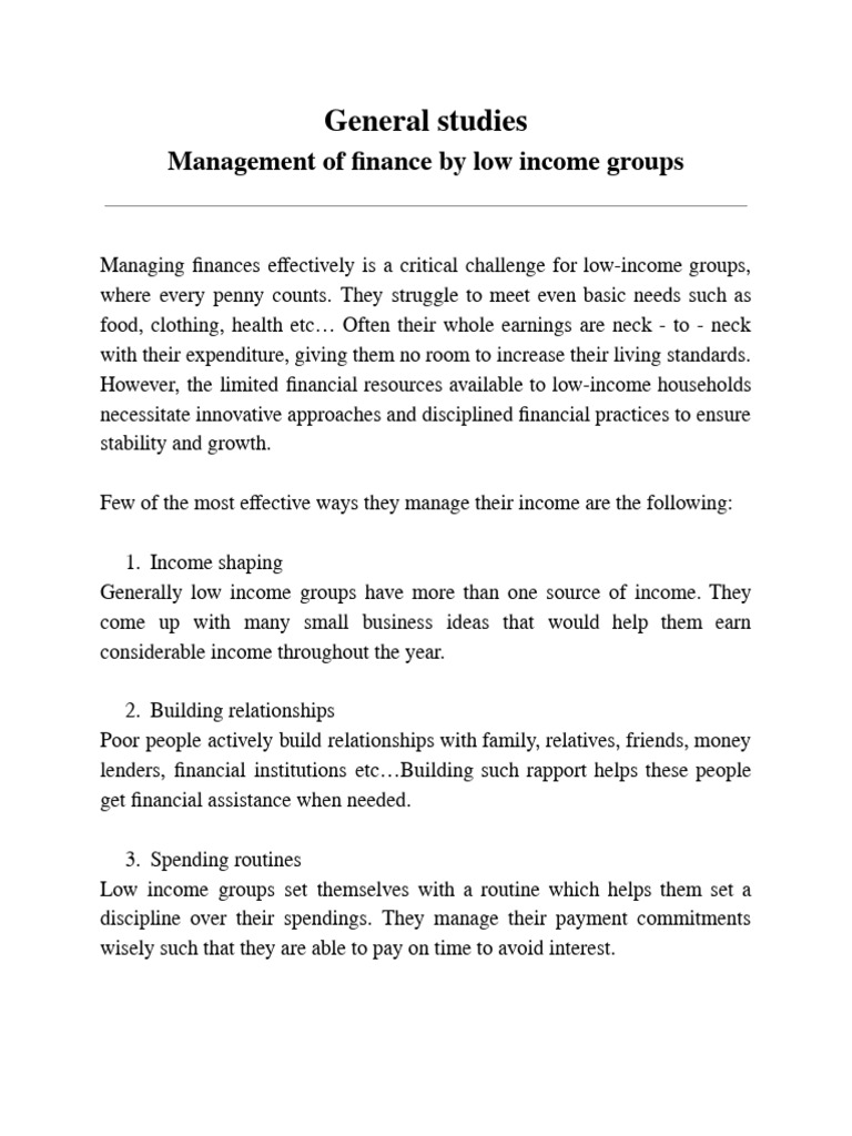 General Studies Project | PDF