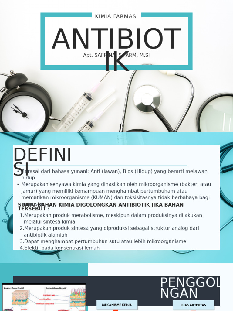 Kf Antibiotik Created By Safrina Pdf