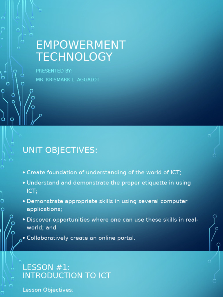 Understanding ICT and Its Trends | PDF | World Wide Web | Internet & Web