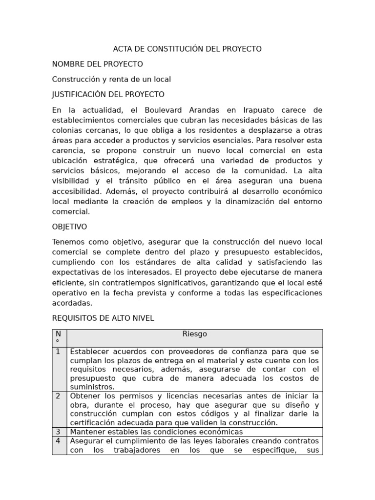 Adm. Proyectos - Local 1 | PDF