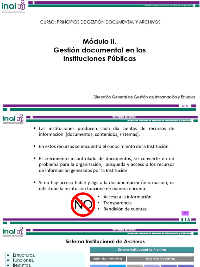 Módulo II Gestion Documental Inst Publicas | PDF
