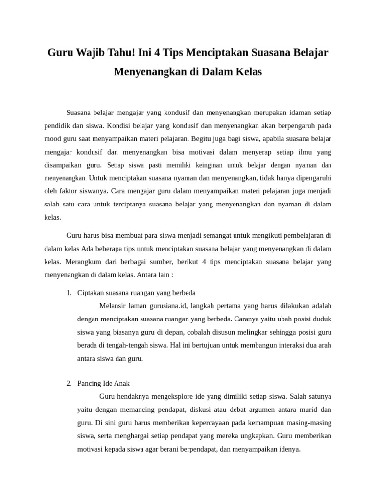 Guru Wajib Tahu | PDF