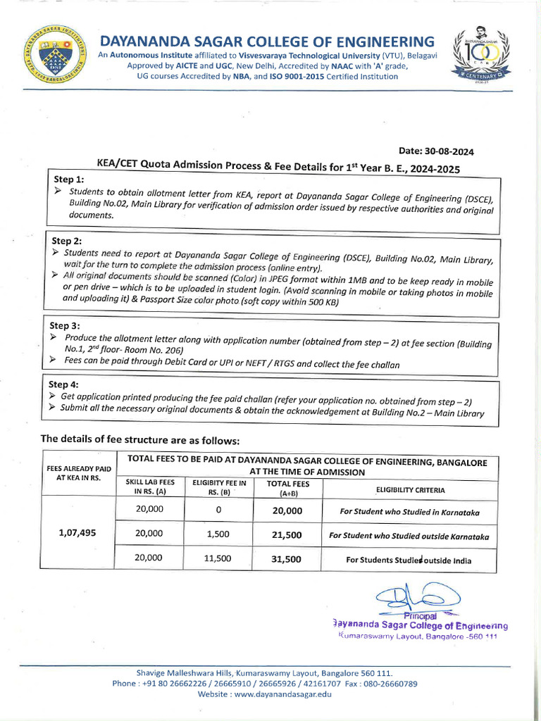 Dsce Cet 2024 | PDF