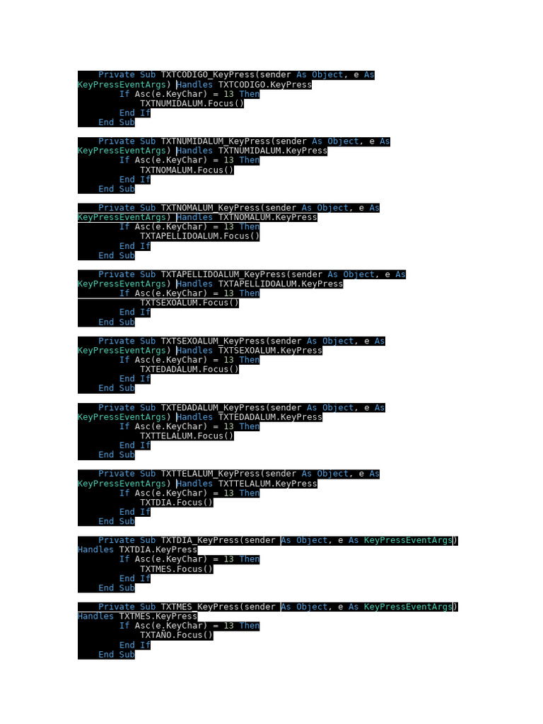 Private Sub Txtcodigo | PDF