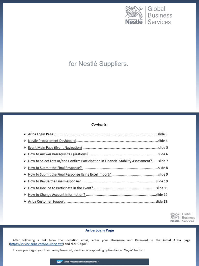 Ariba User Guide - 2022 | PDF