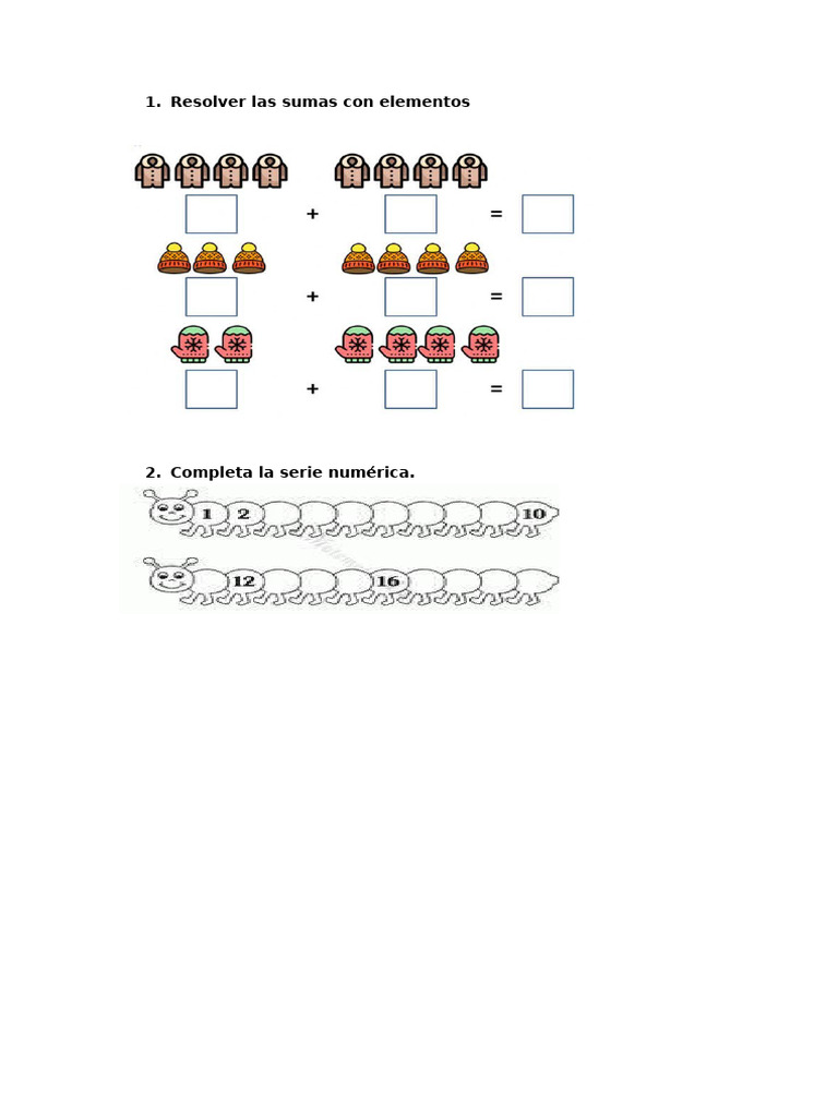 Resolver Las Sumas Con Elementos | PDF