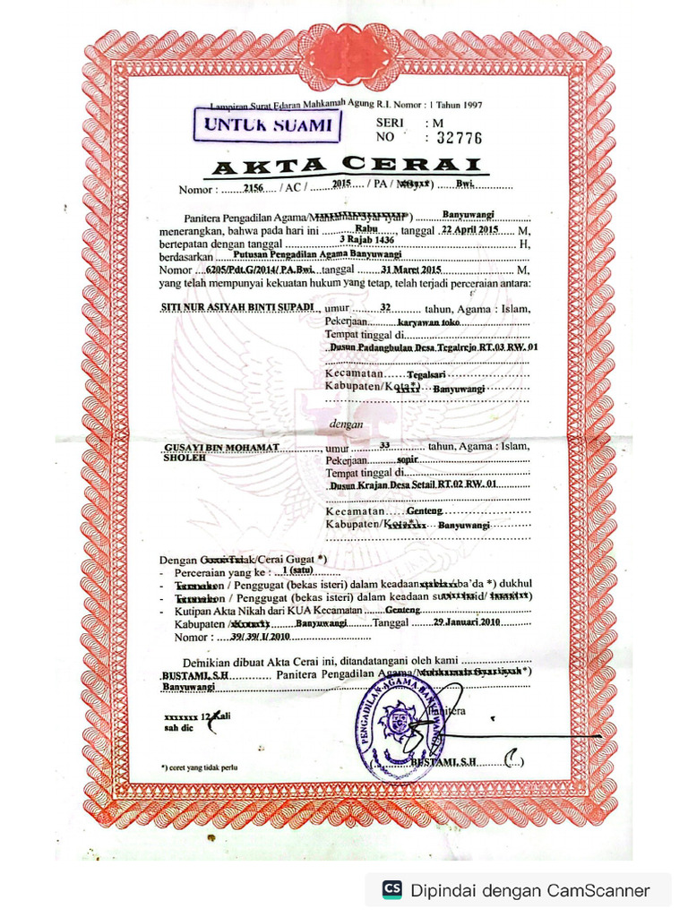 Akte Cerai | PDF