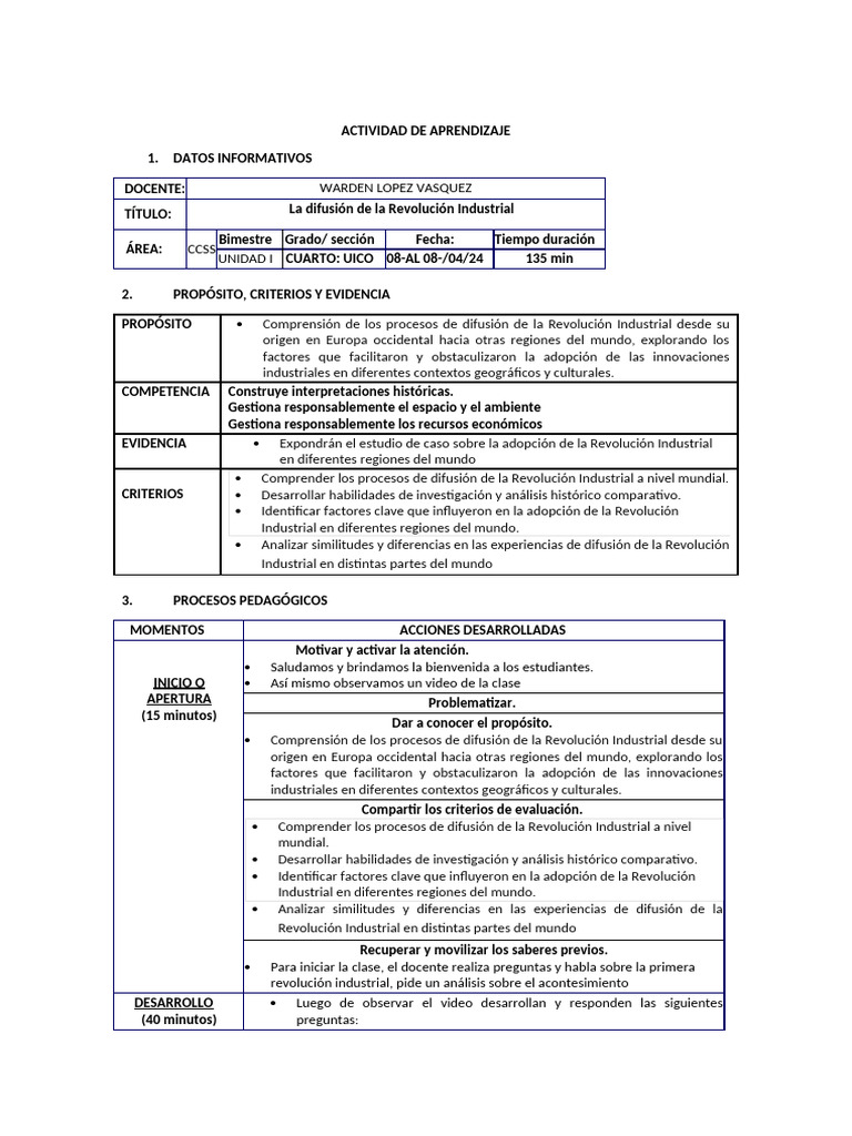 Actividad CCSS 4 | PDF