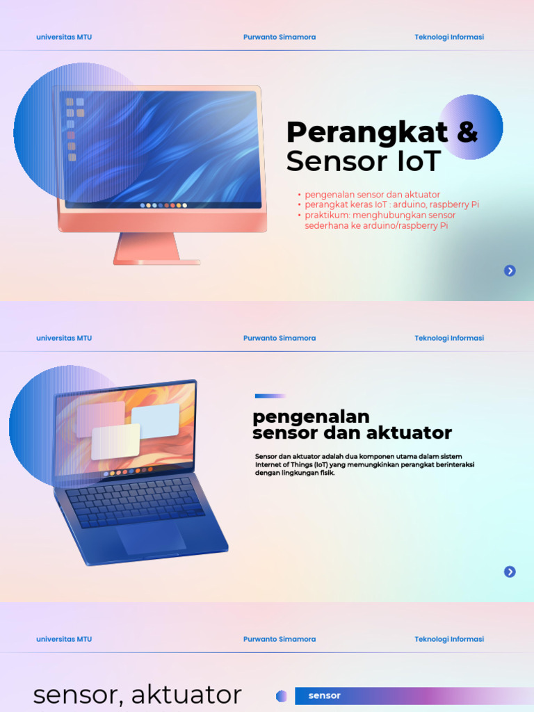 Pertemuan 3 - Perangkat Dan Sensor IoT | PDF
