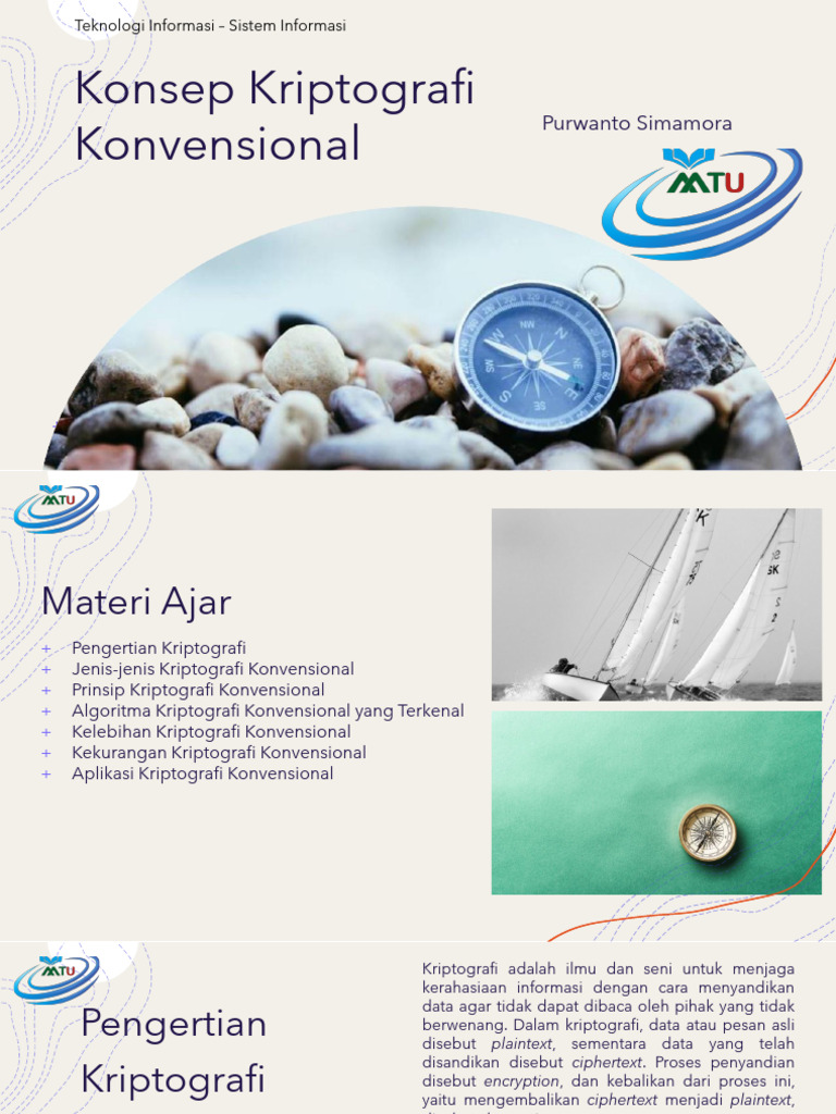 Pertemuan 2 - Konsep Kriptografi Konvensional | PDF