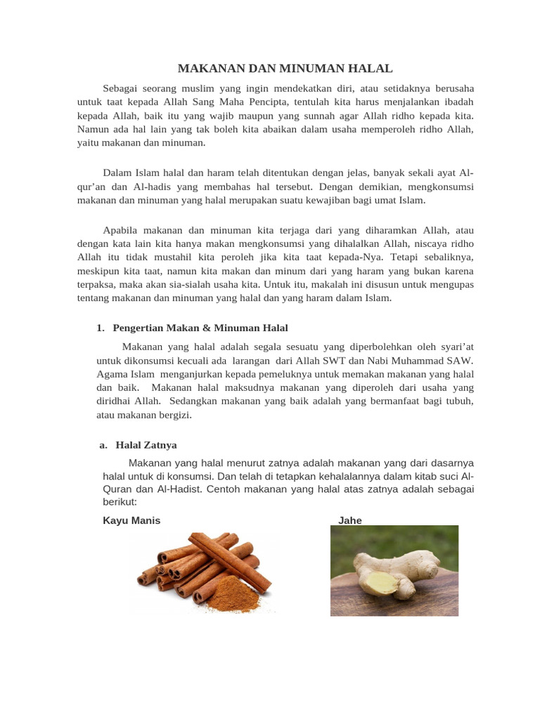 KLIPING-Makanan Halal | PDF | Quran | Islam