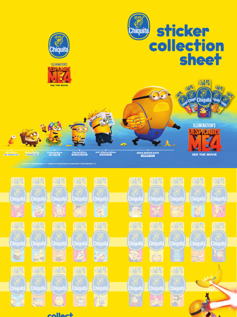 Minions Sticker Collection Booklet en | PDF